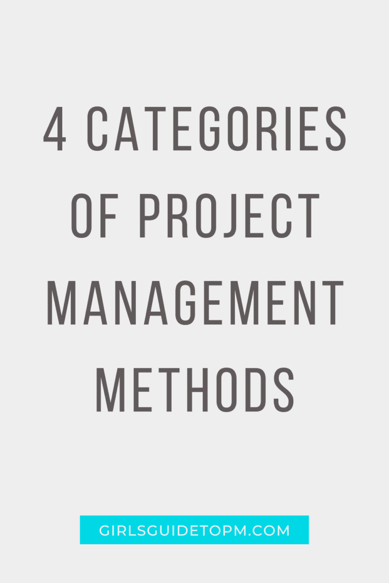 4 Categories of Project Management Methods