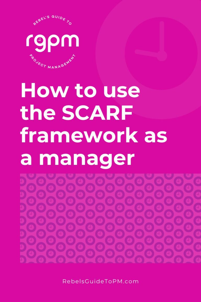 How to use the SCARF framework as a manager